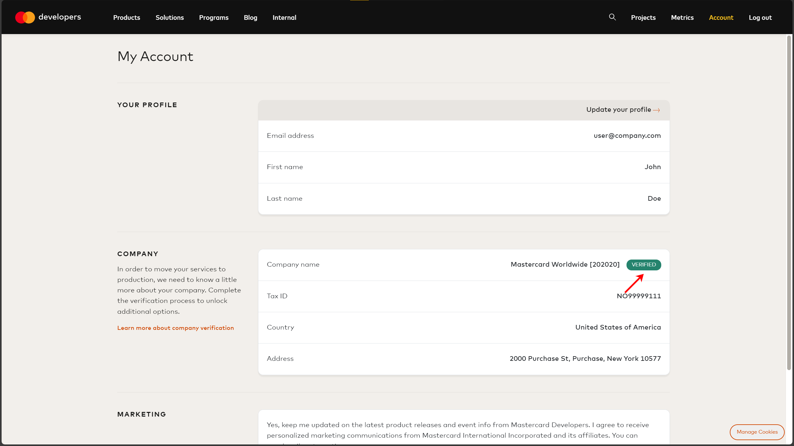 Mastercard Developers
