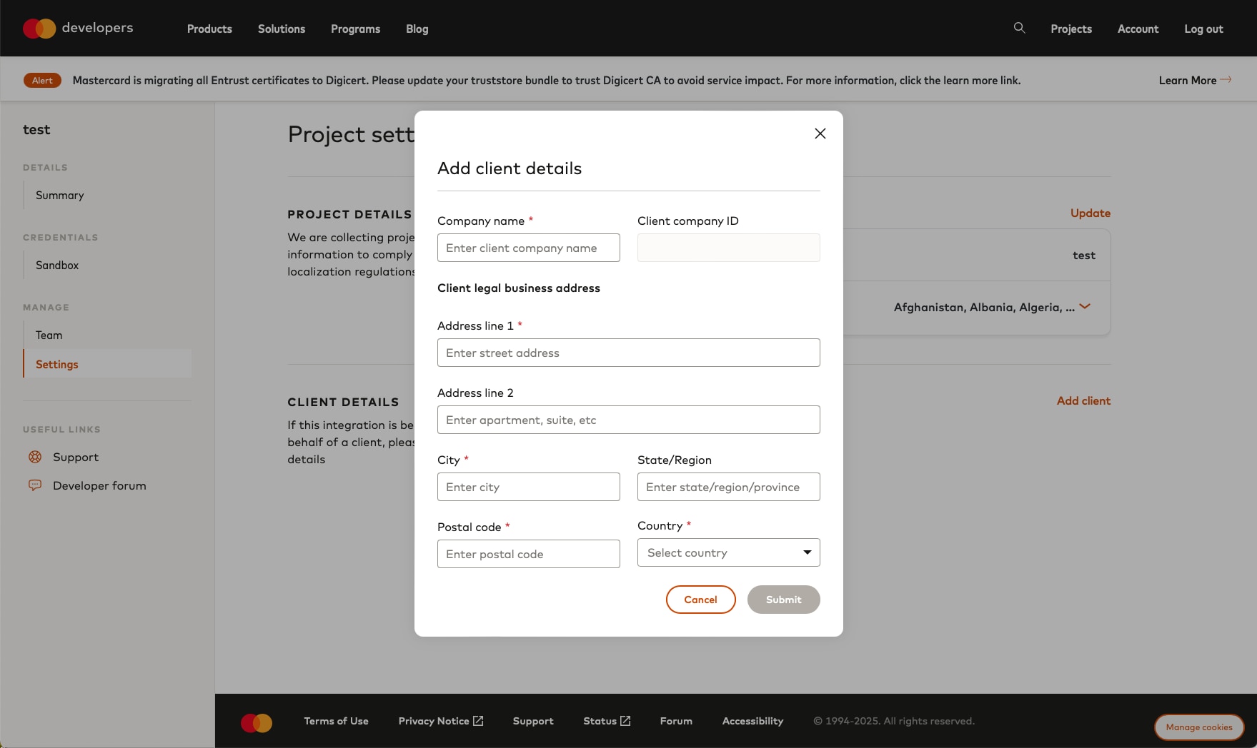 Mastercard Developers