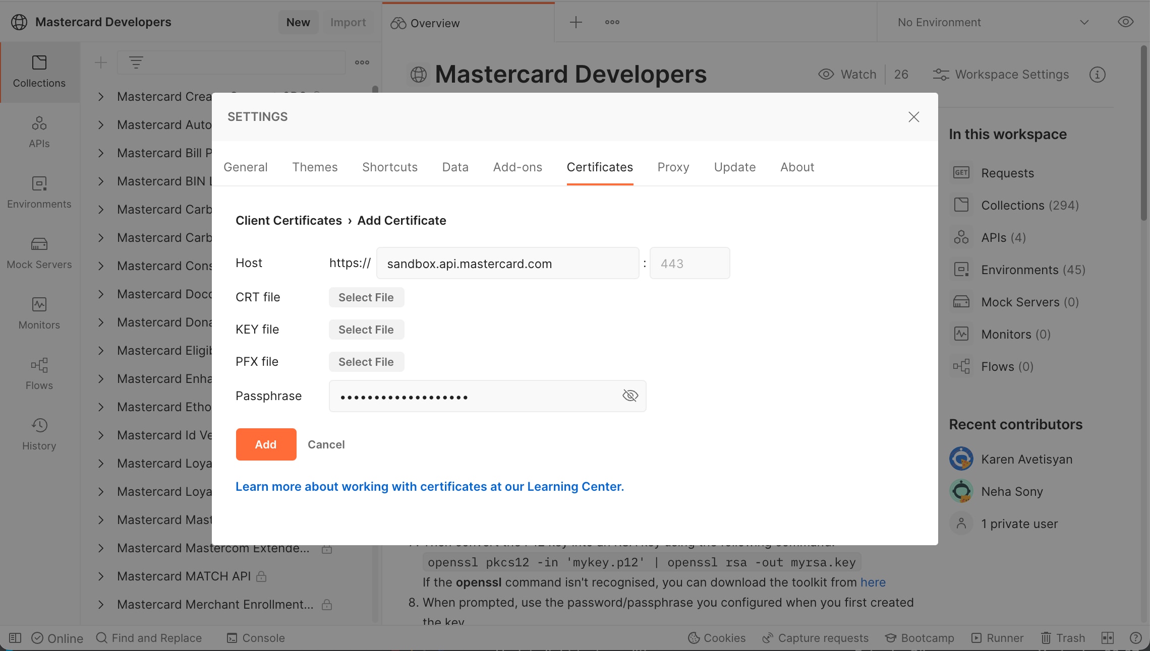 Mastercard Developers