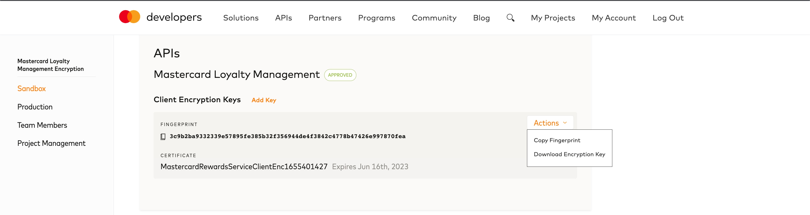 Mastercard Developers